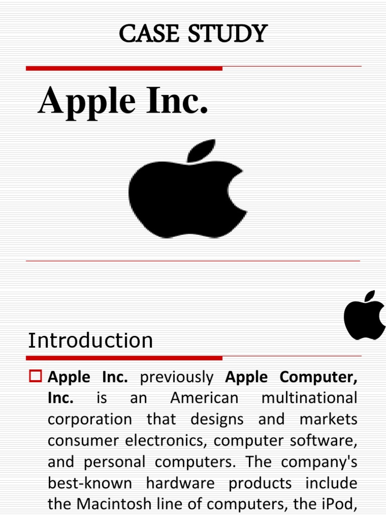Apple Inc. Case Study Analysis | PDF