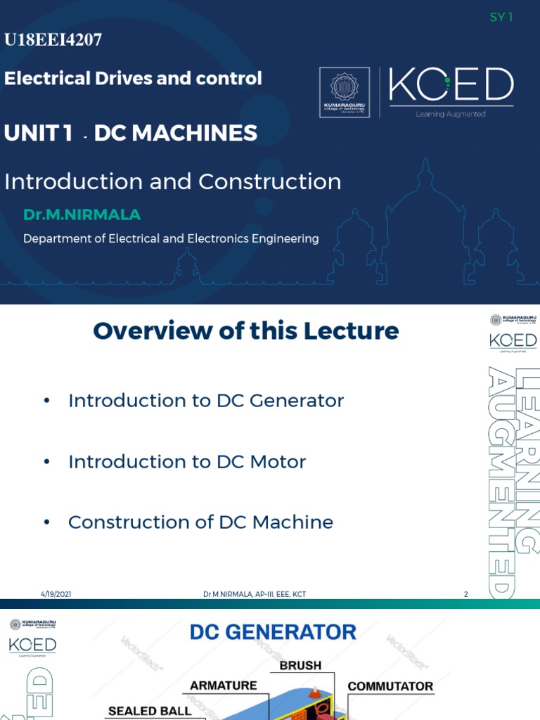 Module 1 Topic 1-W1 | PDF | Electric Motor | Machines