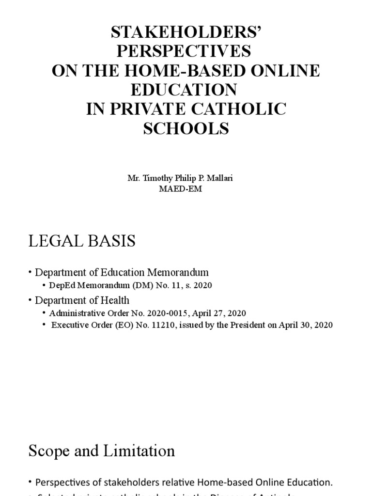 Stakeholders' Perspectives | PDF