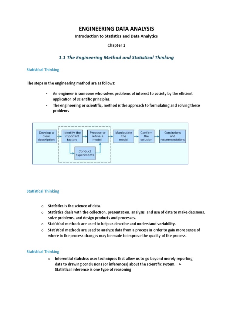 Engineering Data Analysis | PDF | Statistics | Sampling (Statistics)