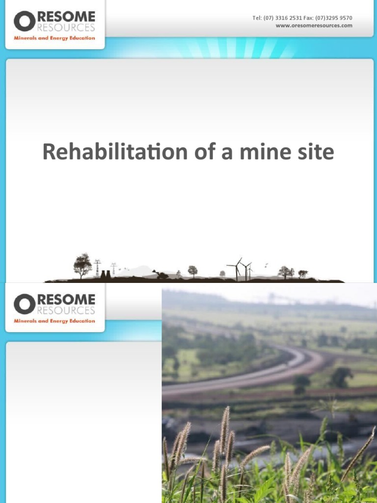 Rehabilitation | PDF | Coal Mining | Mining