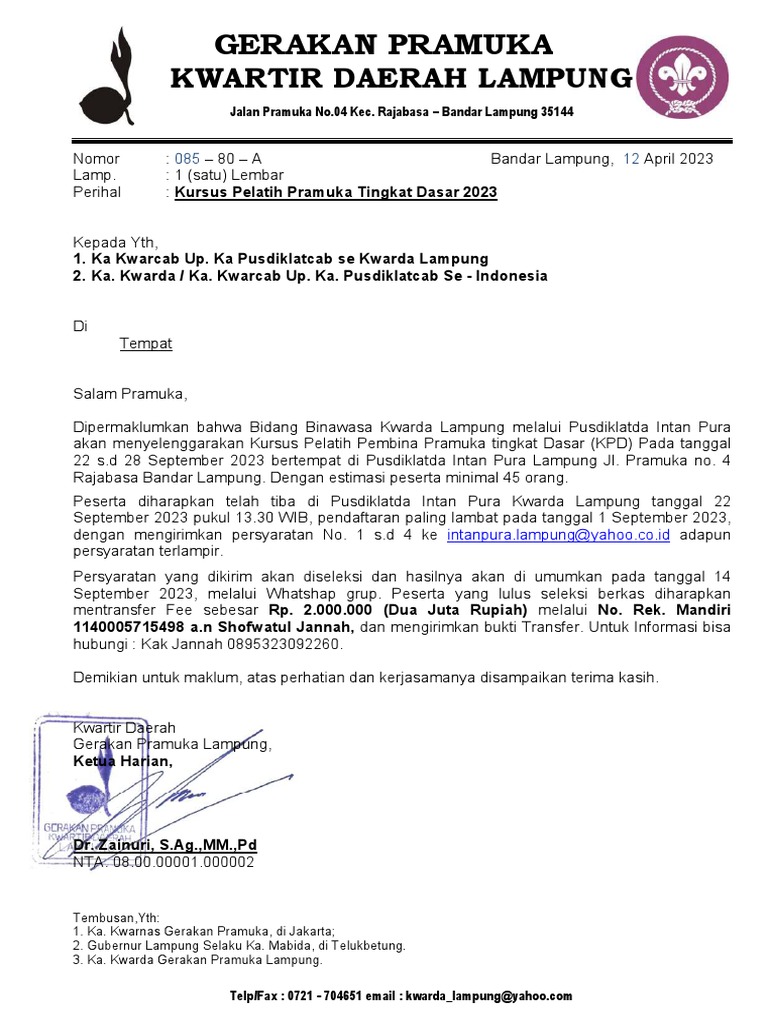 Edaran KPD 2023 | PDF