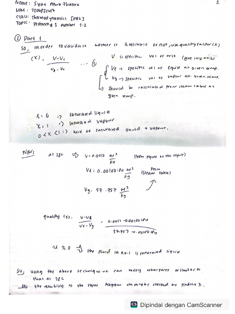 Thermodynamics PVT Diagram | PDF