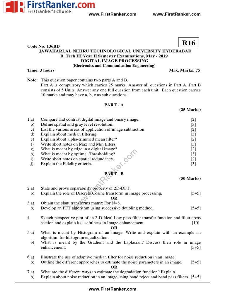 JNTUH - B Tech - 2019 - 3 2 - May - R18 - ECE - 136BD DIP Digital Image ... JNTUH - B Tech - 2019 - 3 2 - May - R18 - ECE - 136BD DIP Digital Image ...