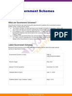 Central Government Schemes Overview 2025 | PDF | Government Of India ...