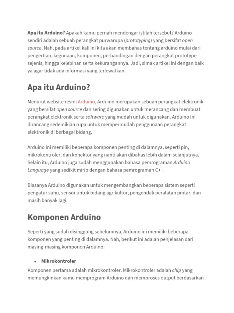 Apa Itu Arduino | PDF