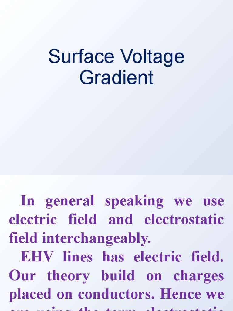 Maximum Surface Voltage Gradient Analysis | PDF