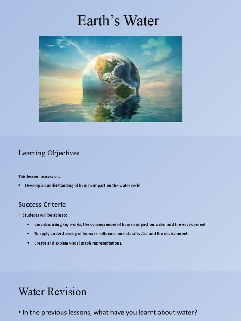 MKurtz 11758680B - Water Lesson 3 | PDF | Water | Water Scarcity