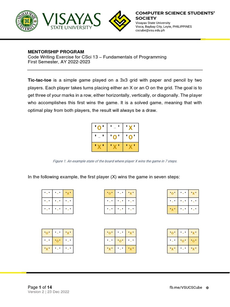 Tic Tac Toe Mathematics