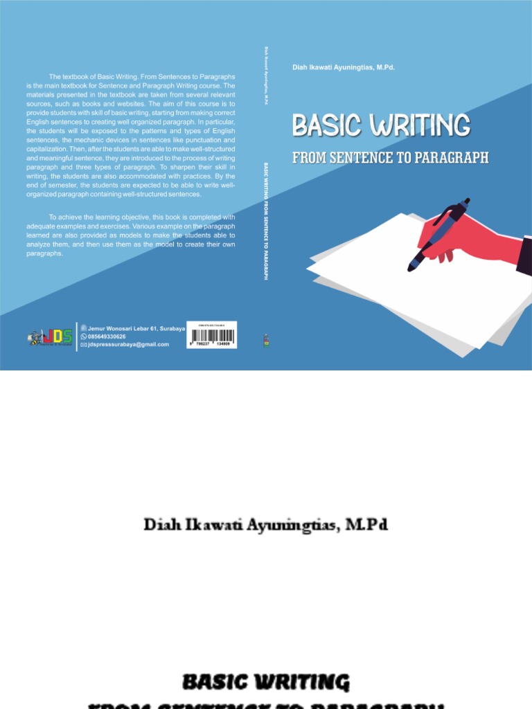 A5 Buku Ajar-Sentence and Paragraph Writing | PDF | Verb | Subject ...