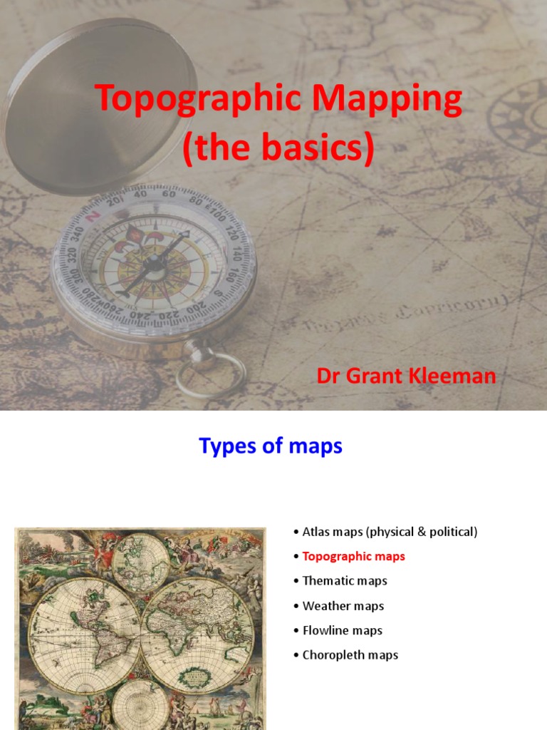 6c Basic Mapping DR Grant Kleeman | PDF | Map | Contour Line