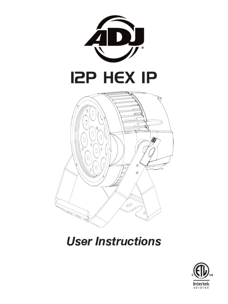ADJ 12P Hex IP - User Manual | PDF