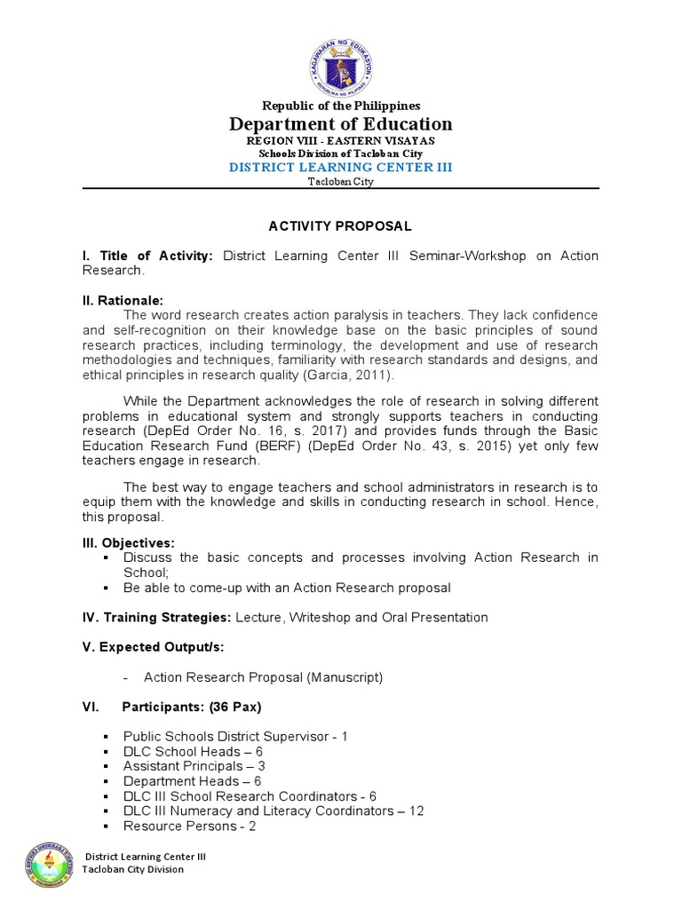 School Research Conference Proposal | PDF