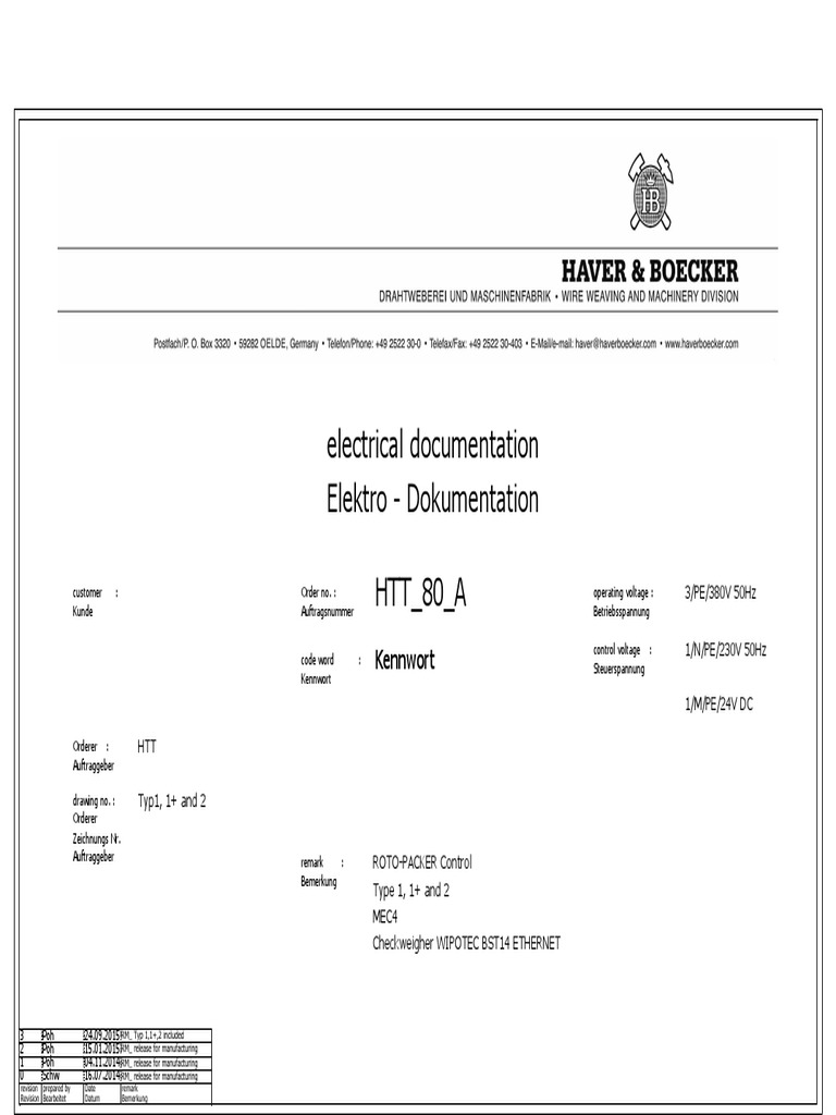 Wiring Packer 05.04_Electrical docu RSC control MEC_4.0 | PDF