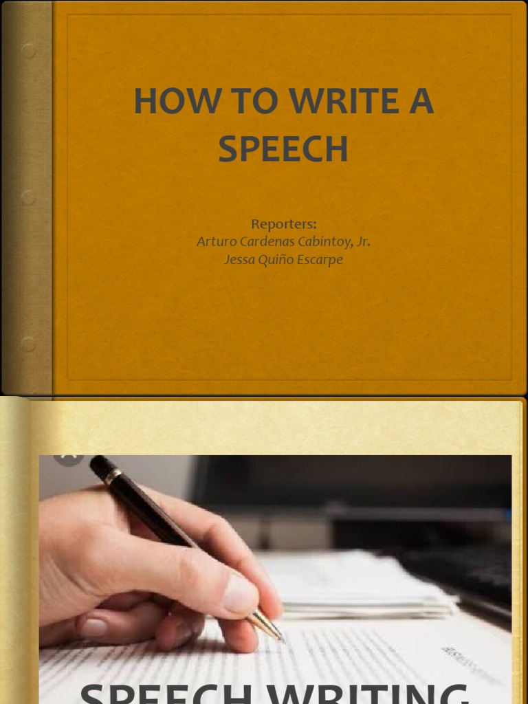 Effective Speech Writing Guide | PDF