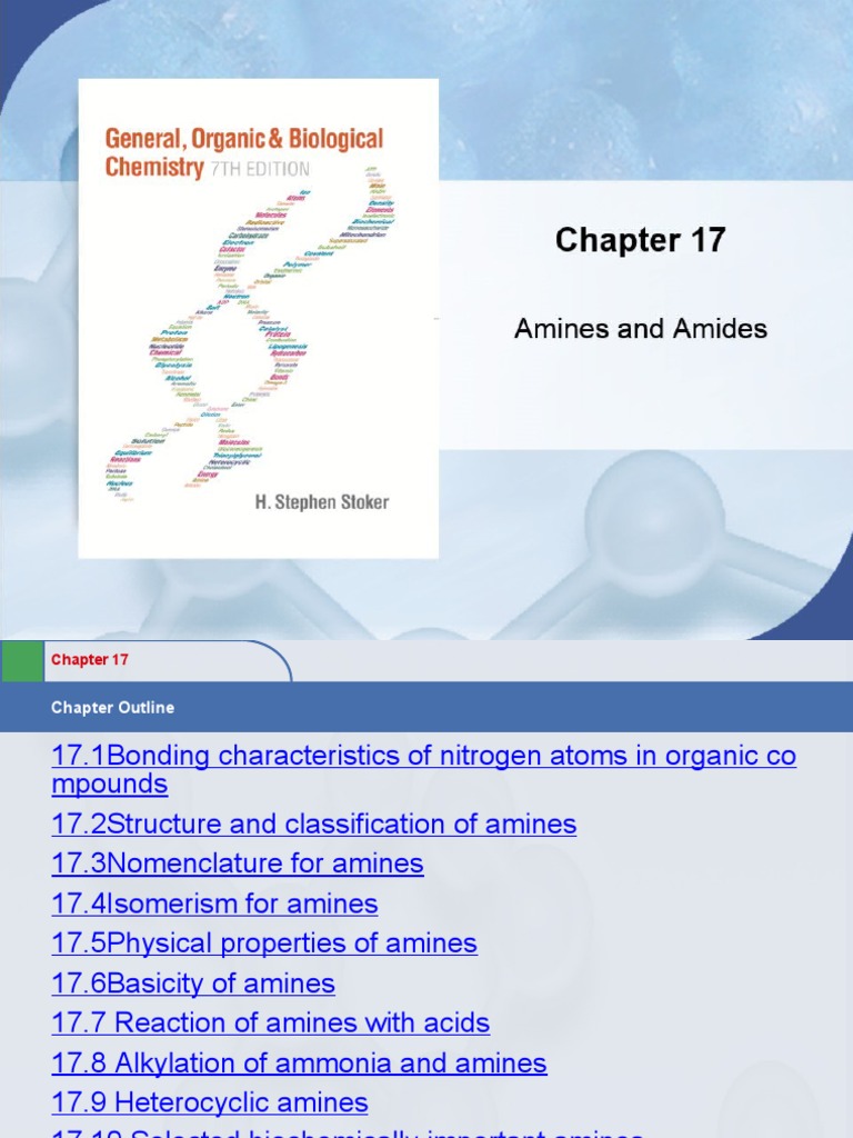 Stoker7e PPT CH17 | PDF | Amine | Amide