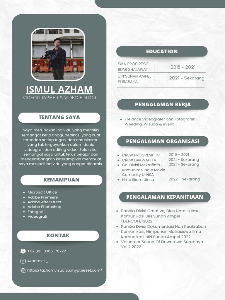 CV Ismul Azham (1 Copy) | PDF