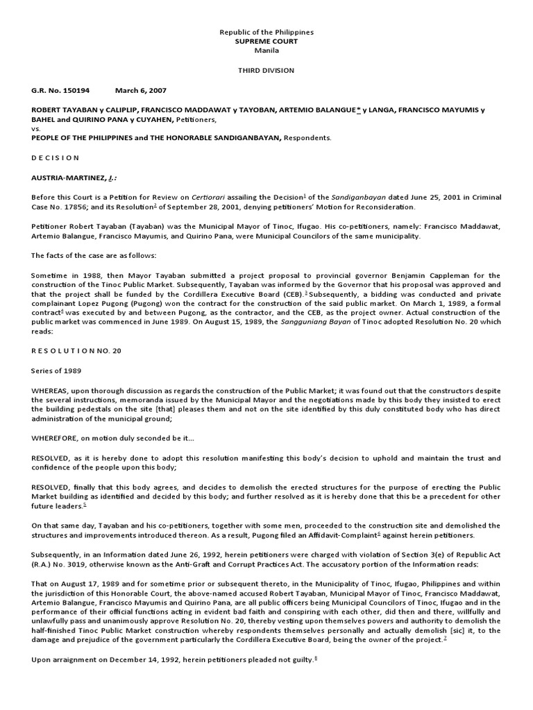 Tayaban VS People | PDF | Witness | Perjury