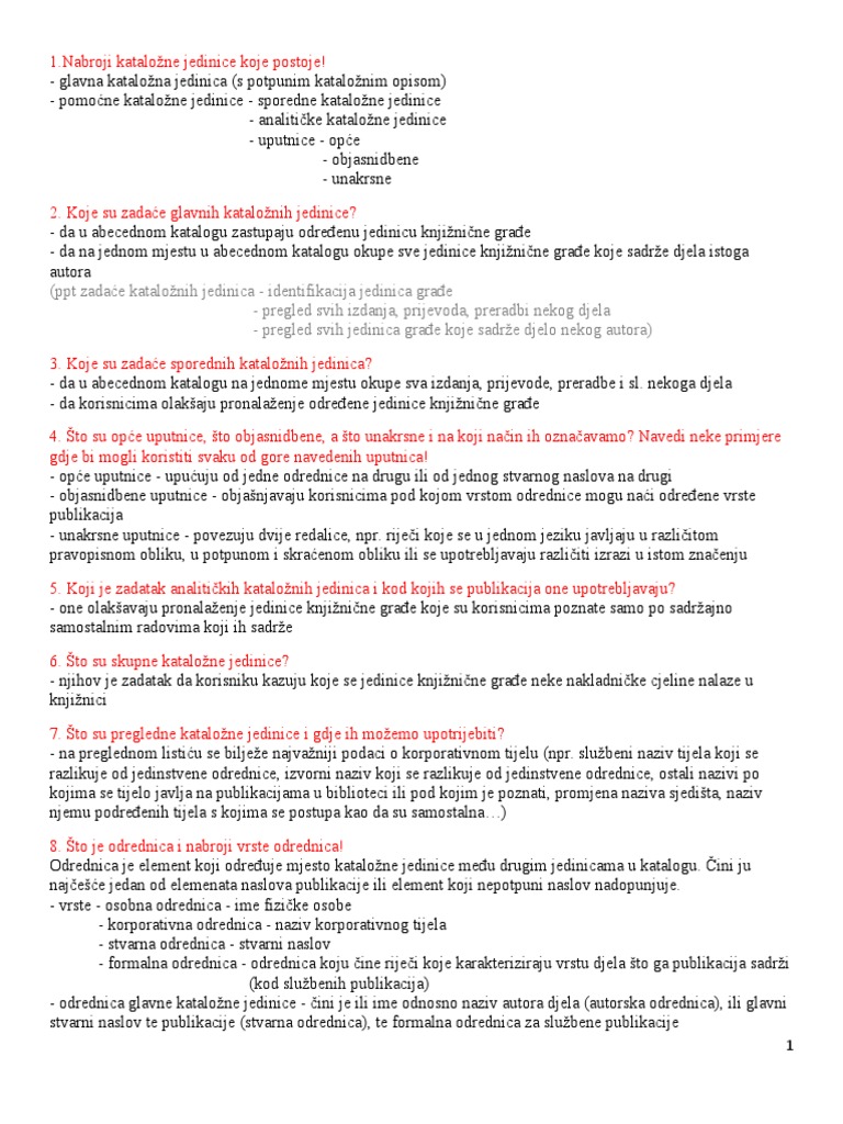 Sva Pitanja - Teorija | PDF