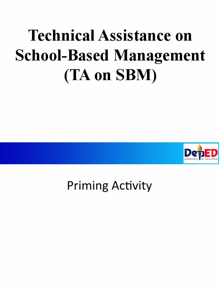 TA On SBM Proposed Guidelines Easaculo | PDF