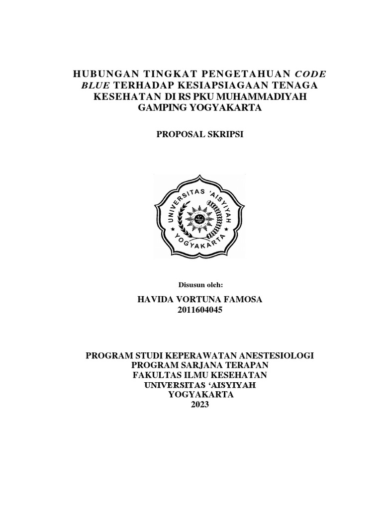 PROPOSAL - TERBARUUUU - HAVIDAAA - 1 September 2023 | PDF