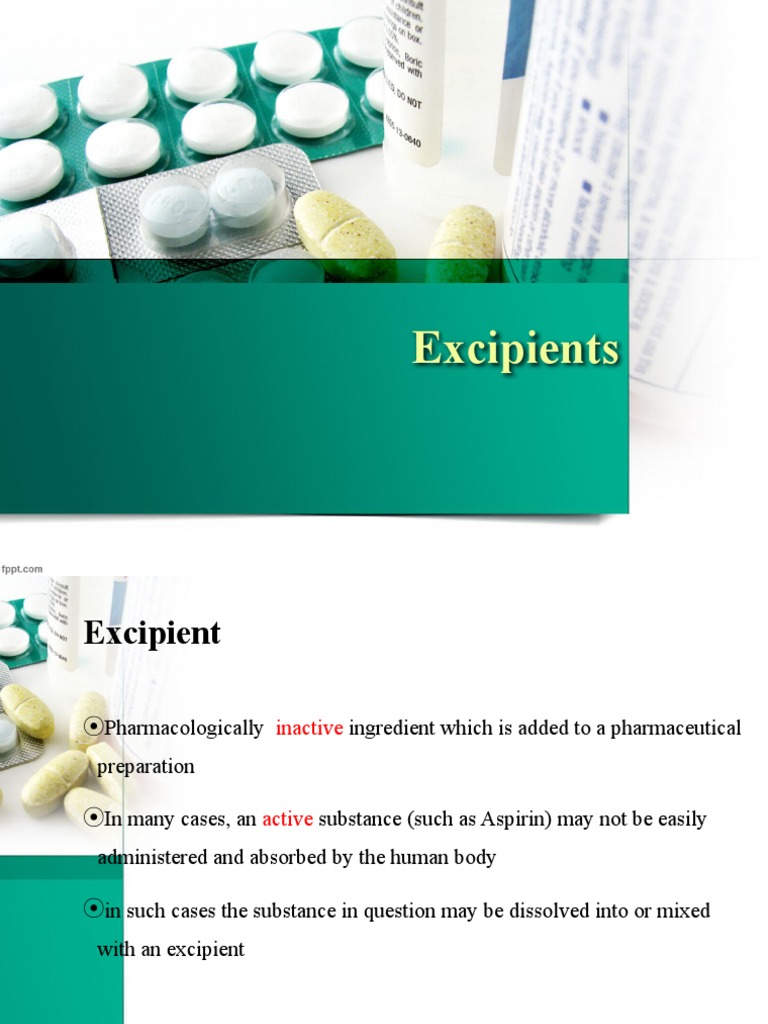 Excipients 2023 | PDF | Tablet (Pharmacy) | Chemistry