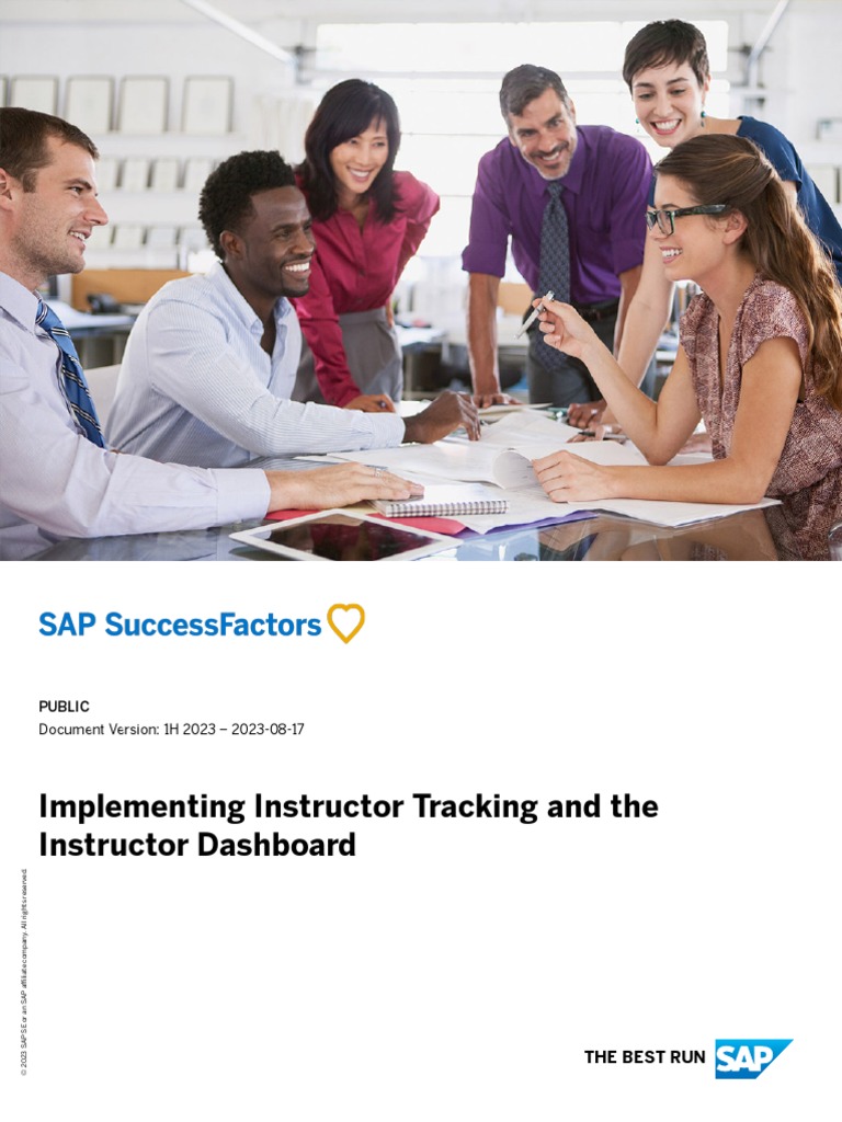 Instructor Tracking in SAP SuccessFactors | PDF | Qr Code | Learning