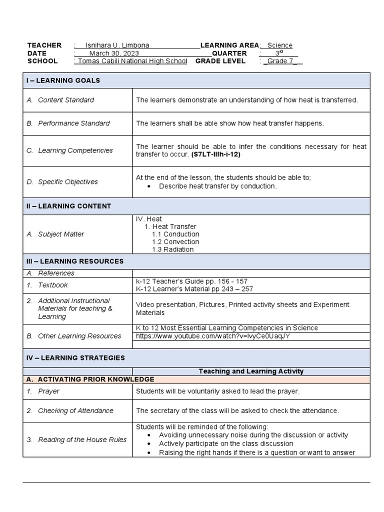 Heat Transfer By Conduction Pdf Thermal Conduction Heat Transfer