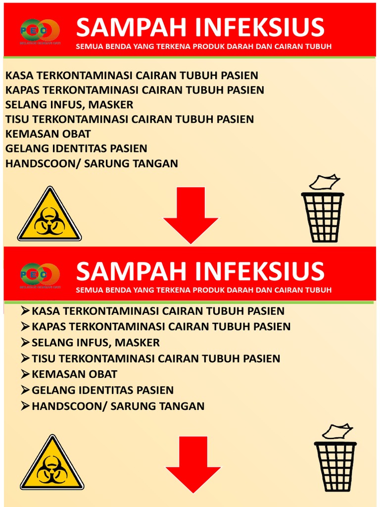 Stiker Sampah Infeksius Dan Non Infeksius | PDF