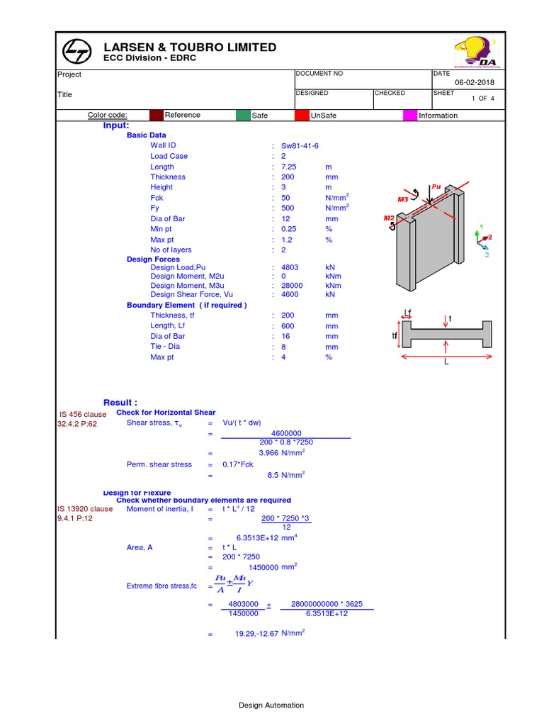 Shear Wall Design | PDF | Solid Mechanics | Continuum Mechanics