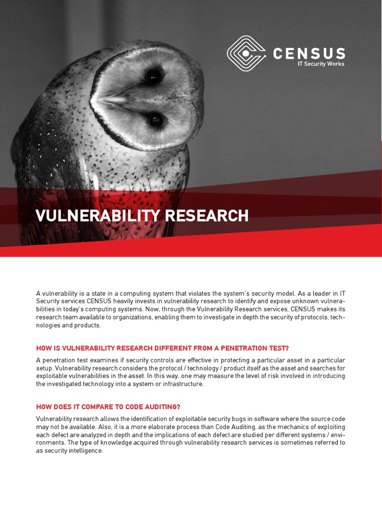 CENSUS Research | PDF | Vulnerability (Computing) | Computer Security