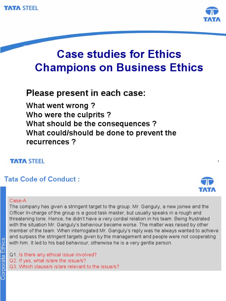 Business Ethics Case Studies | PDF | Sexual Harassment