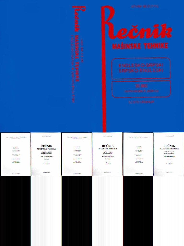 Recnik Masinske Tehnike Jovan Milicevic Grmec PDF Free | PDF