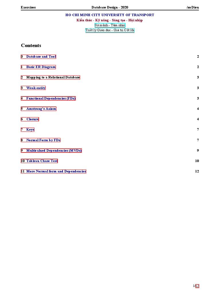 DB Design Exercises New | PDF | Dormitory | Computer Data