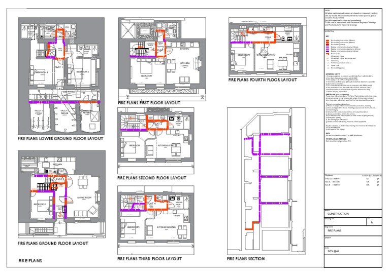 Fire Strategy Drawings Example | PDF | Fires | Safety