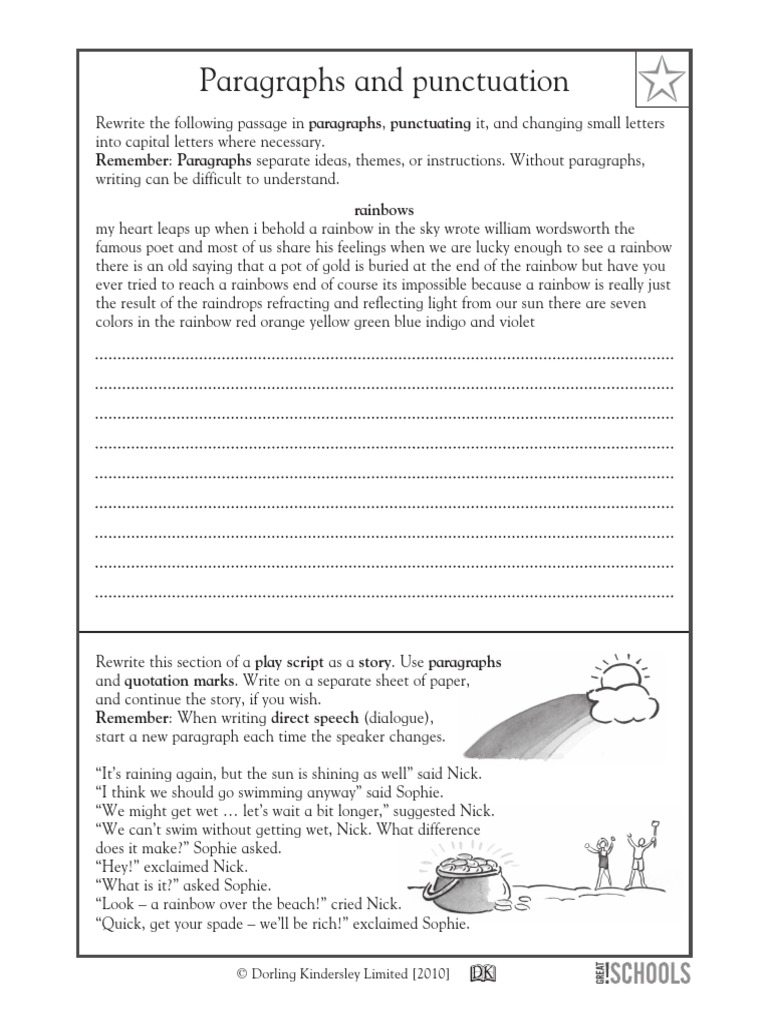 Paragraphs and Punctuation Guide | PDF