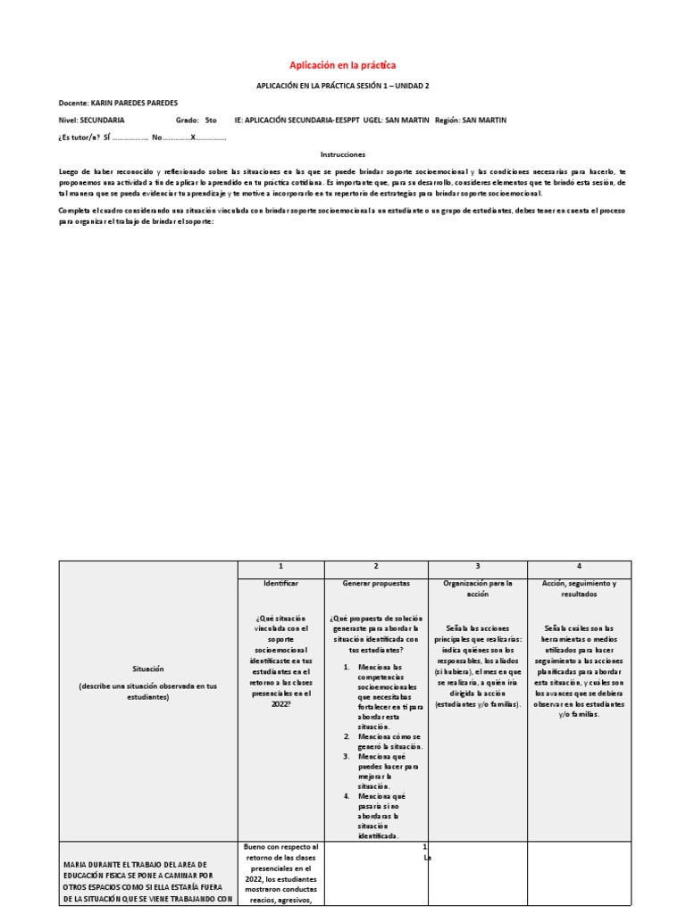 Aplicación en La Práctica S1U2 | PDF | Aprendizaje | Modificación de comportamiento