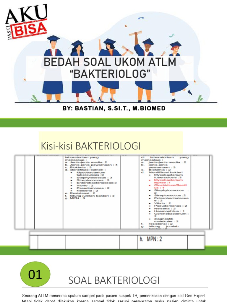 Soal Ukom Bakteriologi untuk ATLM | PDF