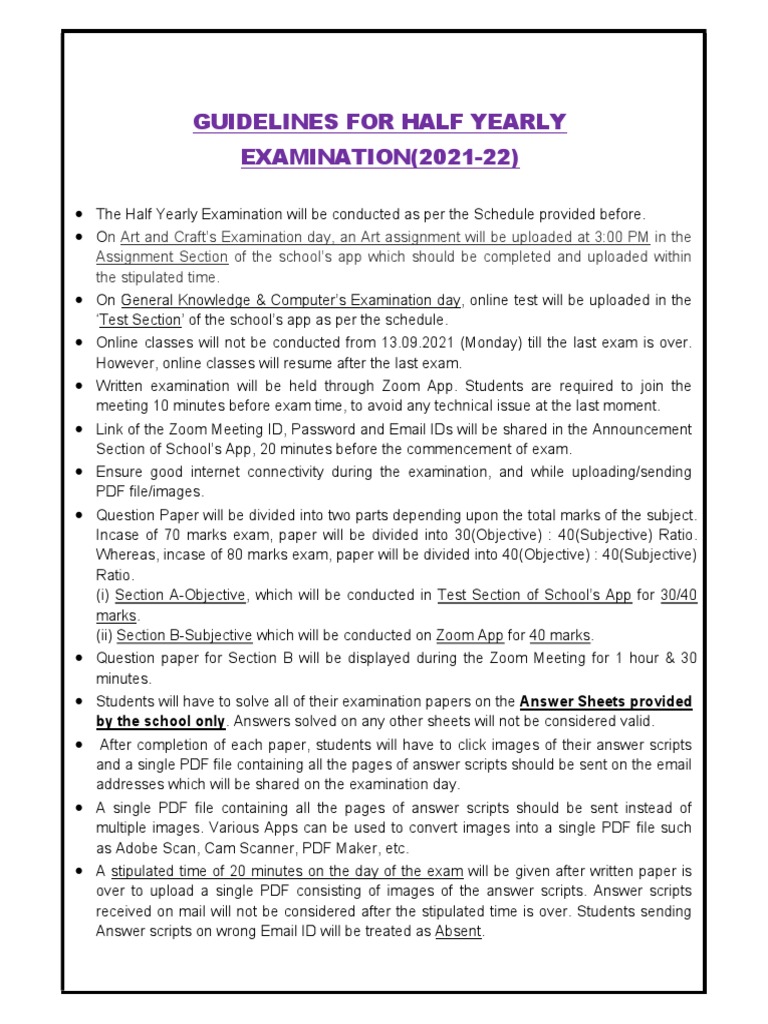 Half Yearly Instructions 2021-22 | PDF | Image Scanner | Computing Half Yearly Instructions 2021-22 | PDF | Image Scanner | Computing