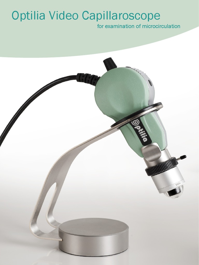 Brochure, Optilia Video Capillaroscope | PDF | Microscope | Equipment