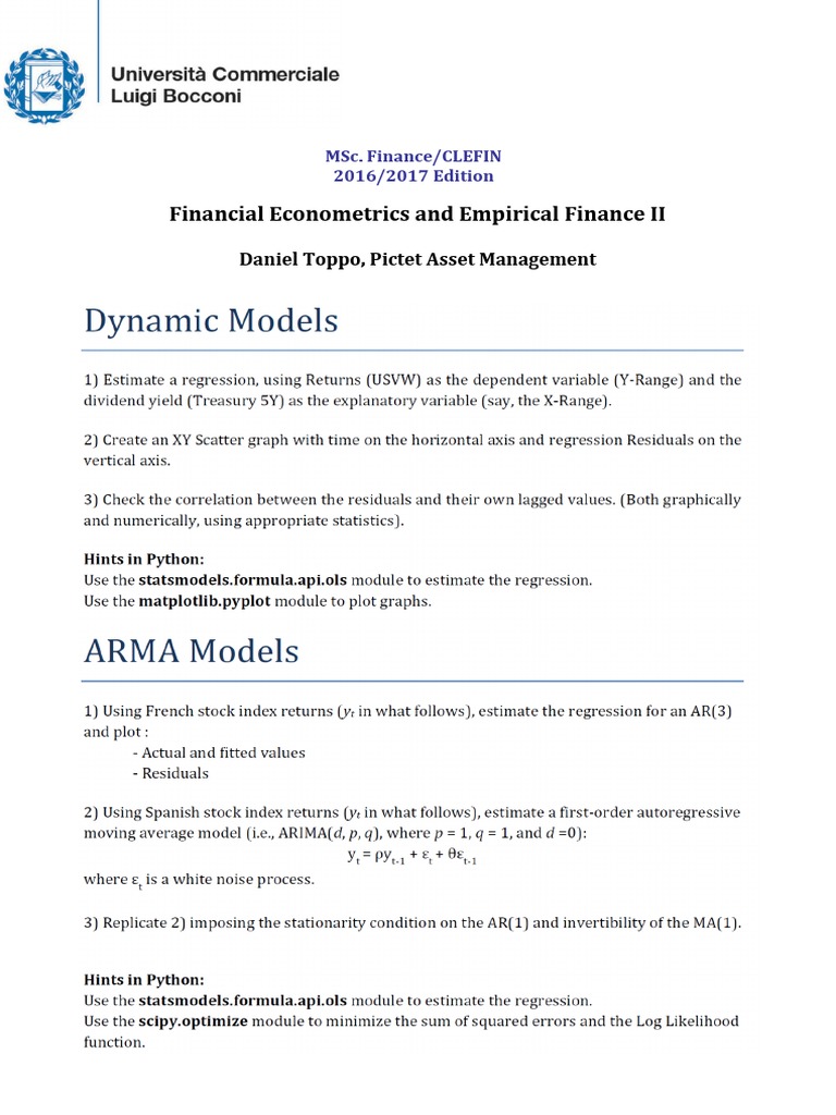 Python Exercise Set 320170509165948 | PDF | Ordinary Least Squares ...