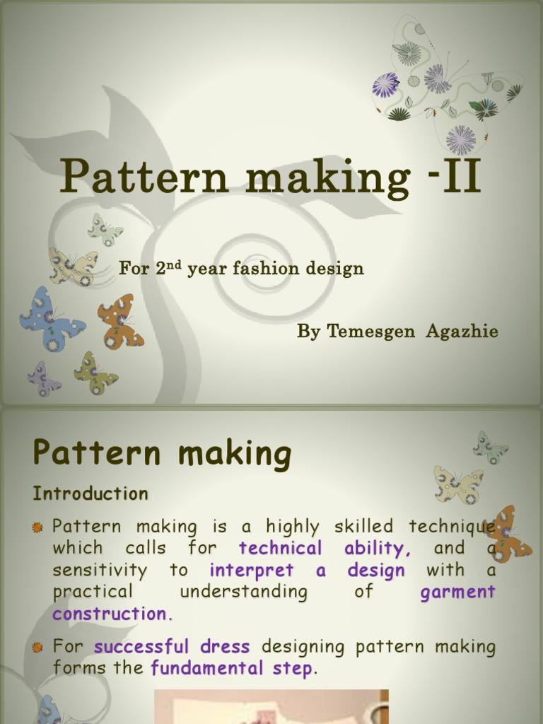 Pattern Making Class One 1 | Download Free PDF | Dress | Clothing
