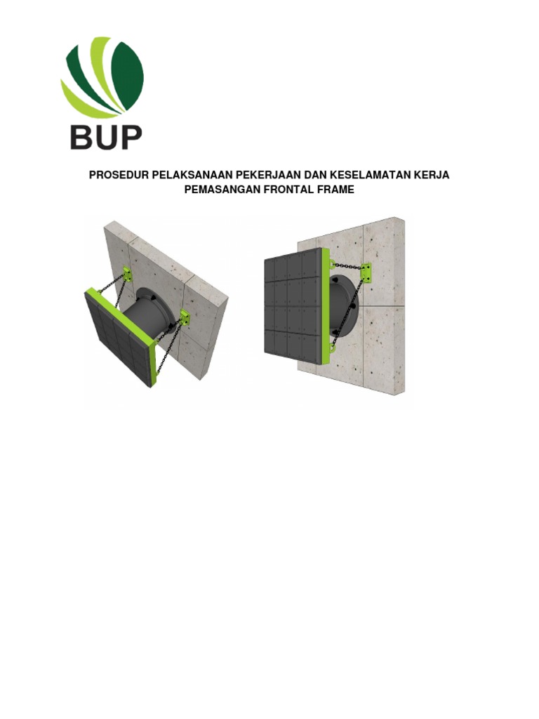 Prosedur Pelaksanaan Pemasangan Frontal Frame | PDF