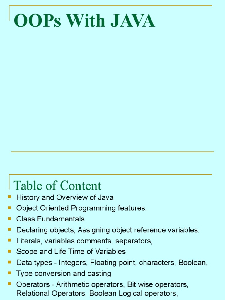 Java 1 | PDF | Java Virtual Machine | Data Type