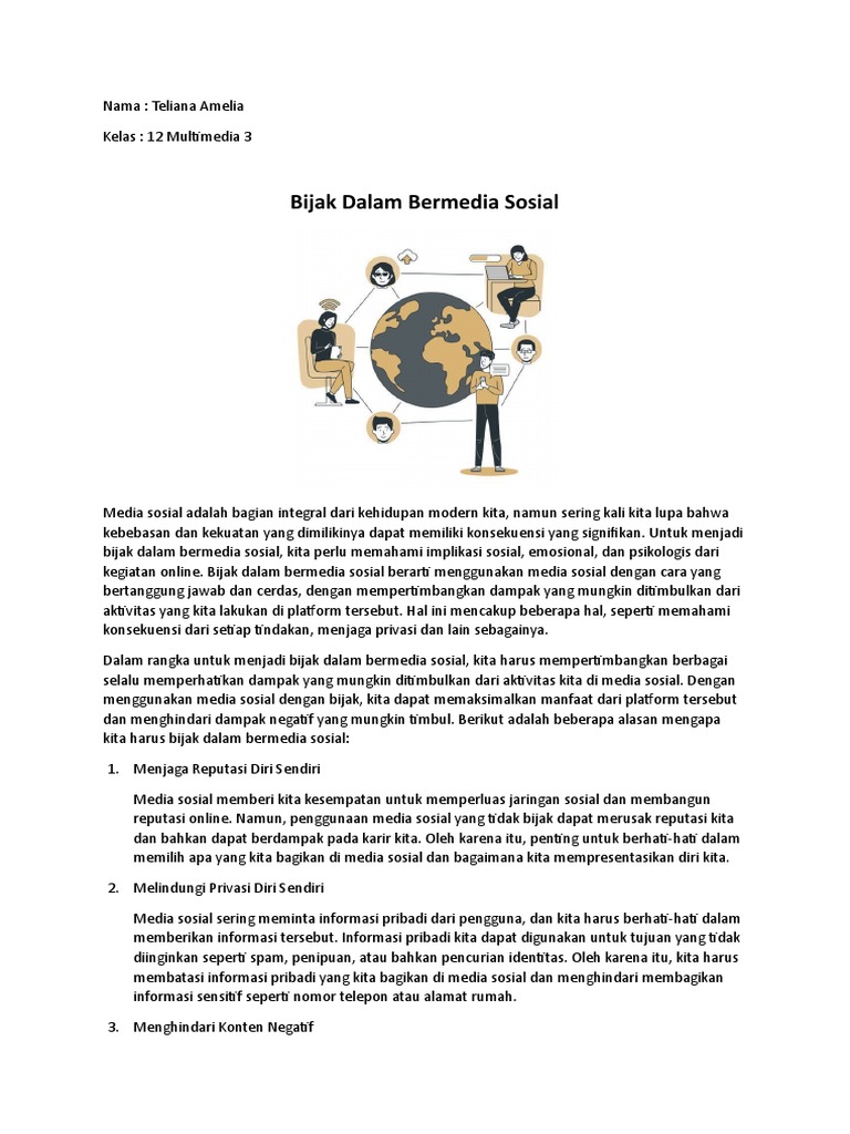 Bijak Dalam Bermedia Sosial | PDF | Karier & Perkembangan | Ilmu Sosial