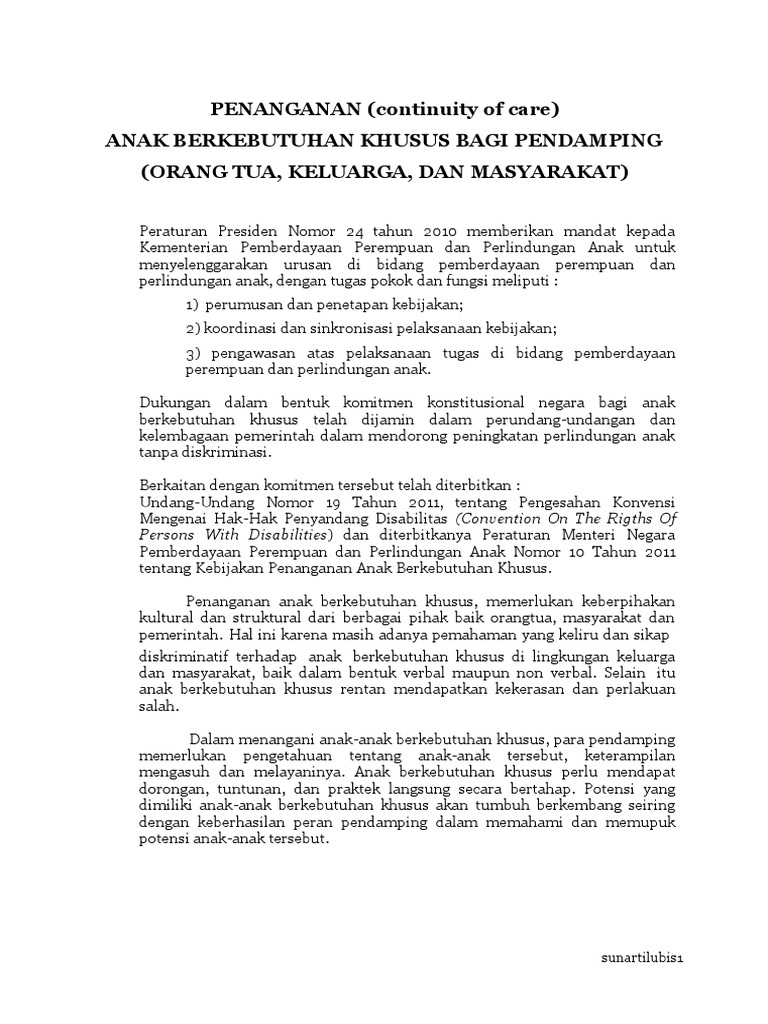 Anak Berkebutuhan Khusus | PDF