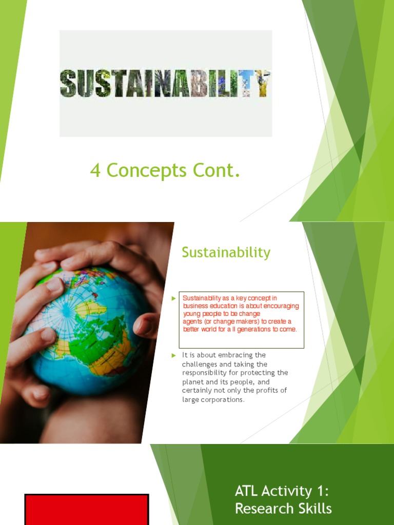 Lesson 4 - Sustainability SLIDES | PDF | Sustainability | Natural Environment