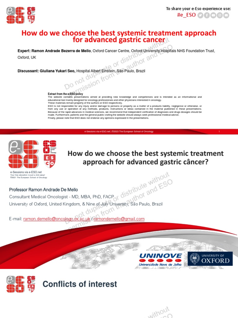 Slides ENG For Session 673 | PDF | Oncology | Cancer