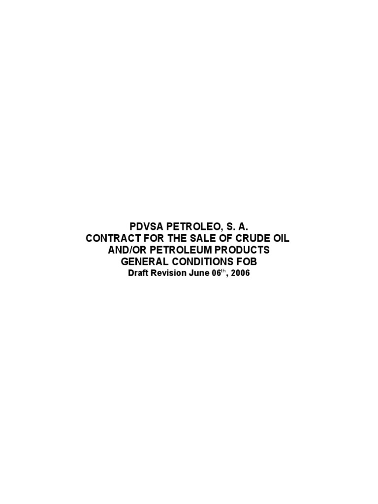 PDVSA Contrato - FOB | PDF PDVSA Contrato - FOB | PDF