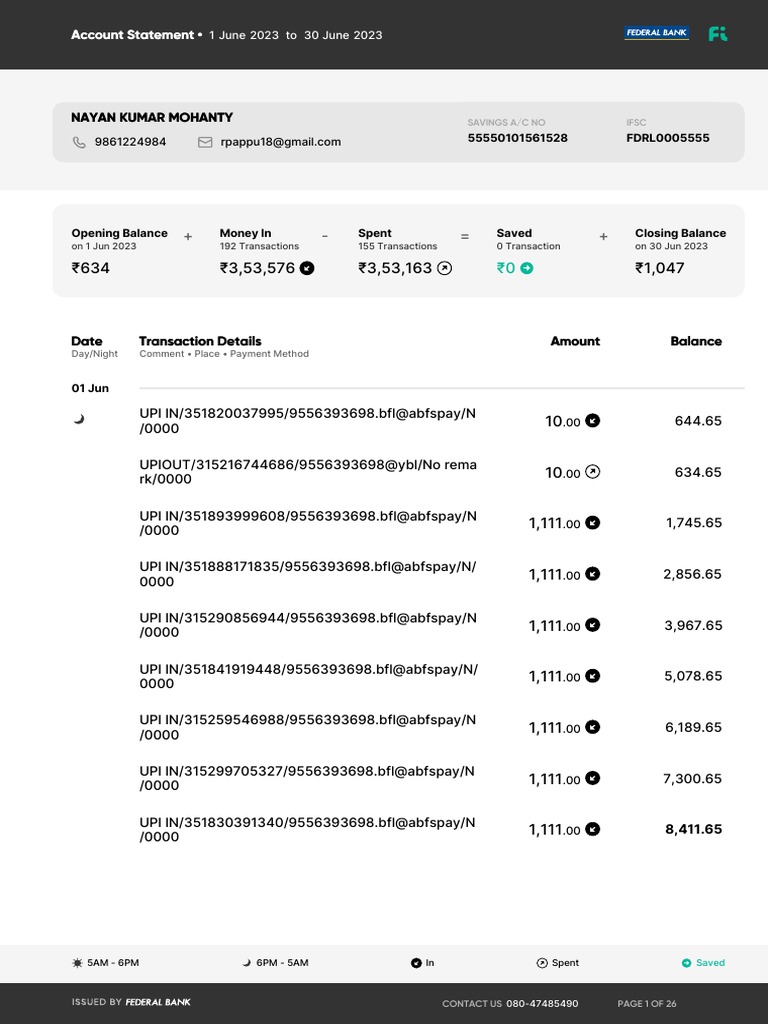 Fi Account Statement 01 Jun 2023 - 30 Jun 2023_unlocked | PDF | Mobile Technology | Economies
